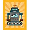 Amazon.com: Adorable Robot Poster Set; Kids Room Decor; Four 11 x 14 ...