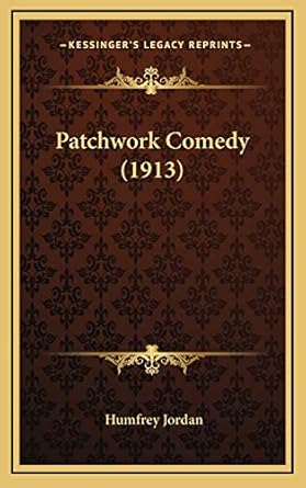 Amazon.co.jp: Patchwork Comedy (1913) : 本