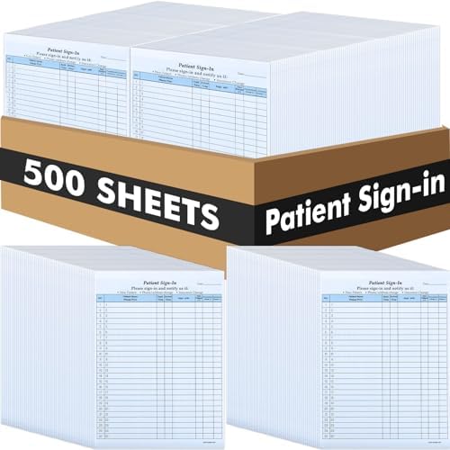 Amazon.com: Resholder 500 Pack Patient Sign in Sheets HIPAA Compliant ...