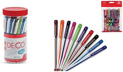 Cello Deco Gel Pen (25 Pens Jar - Blue) | Waterproof Gel Pen Ink For ...