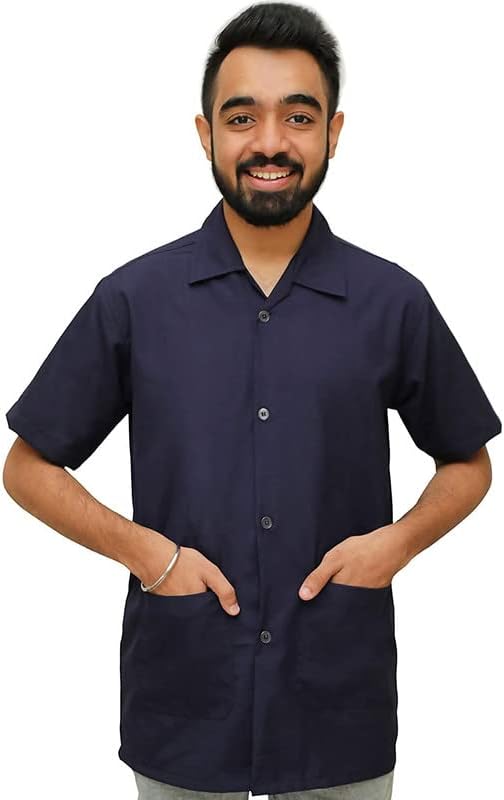 SUBA Polyester Blend Fabric Half Sleeves Professional Lab Coat/Apron ...