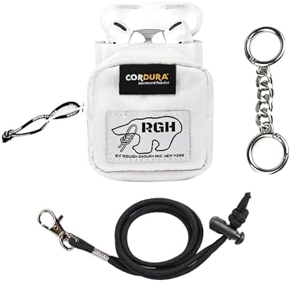 Amazon.com: Rough Enough Earbud Case Pouch with Neck Lanyard Keychain ...