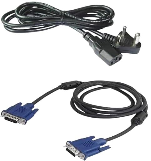 AQBP VGA and Power Cable Combo Set for Computer, Monitor, Printer, 1.5 ...