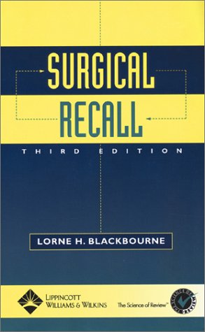 Surgical Recall: Lorne Blackbourne: 9780781729734: Amazon.com: Books
