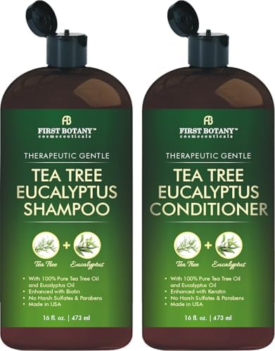 Amazon.com : Tea Tree & Eucalyptus Shampoo and Conditioner Set ...