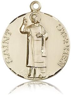 Amazon.com: St. Stephen Medals - 14kt Gold St. Stephen Medal: Jewelry ...