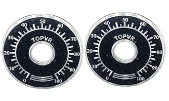 Potentiometer Dial Plates, Dial Face Plate Easy Operation 0-100 for ...