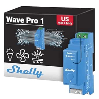 Shelly Qubino Wave Pro 1 US | Z-Wave Smart Relay Switch with Dry ...