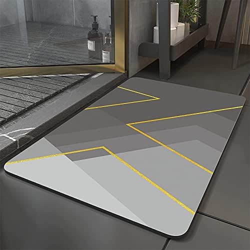 Buy PRIMESKY Bathroom Mat Water Absorbing Rectangular Door Mat For ...
