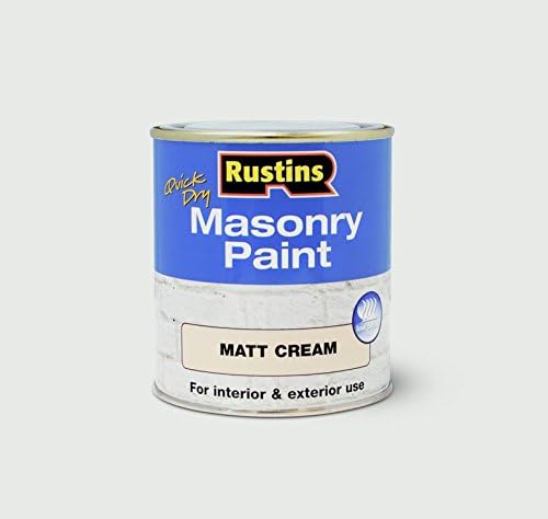 Rustins Masonry Paint 250ml Cream : Amazon.co.uk: DIY & Tools