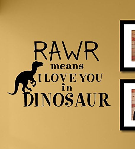 Amazon.com: Rawr Means I Love You in Dinosaur Vinyl Wall Decals Quotes ...