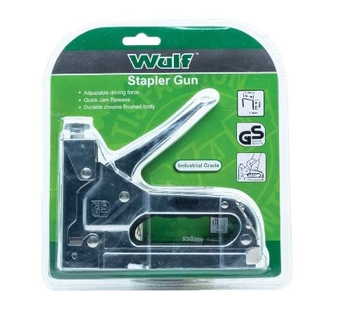 Wulf Heavy Duty Manual Stapler | Staple Gun Nailer Tacker with 4000 ...