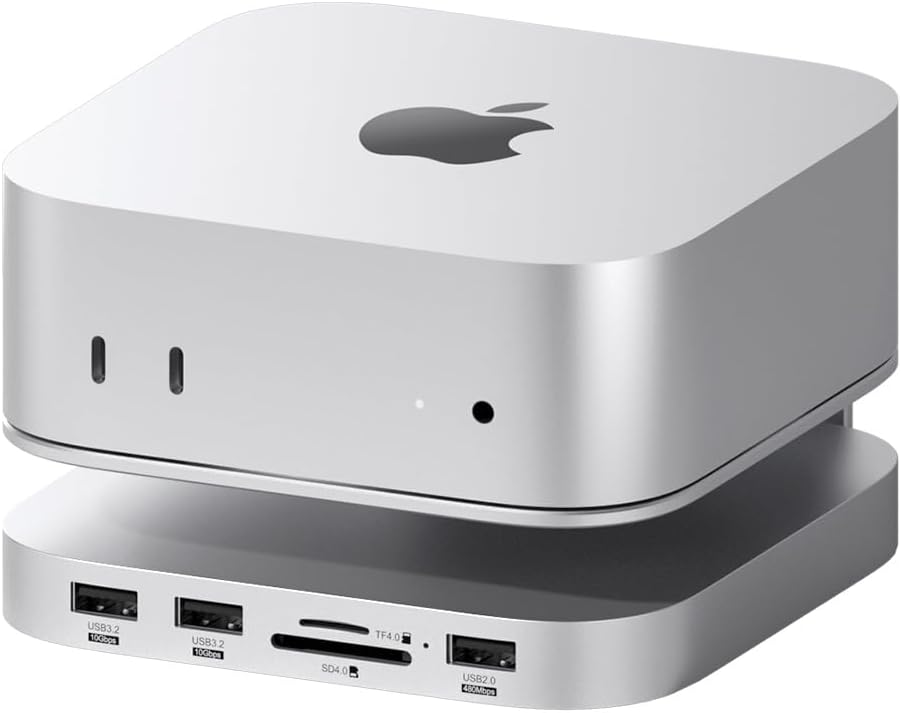 Hagibis Mac mini M4 Hub & Stand with SSD Enclosure, 3 in 1 USB Type-C ...