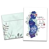 ・ブランド:Tree-Free Greetings・製造元:Tree-Free Greetings・モデル:GO65234・製造元/メーカー部品番号:GO65234・内側の挨拶:おめでとうございます!カバー挨拶:大冒険が始まろうとしています...