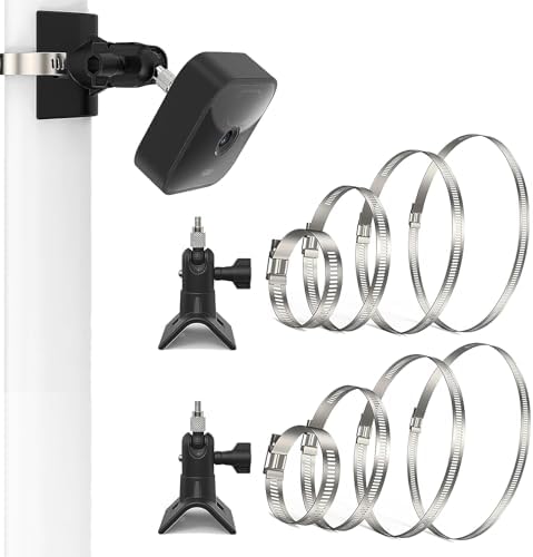 Blink Camera Mount - 2 Pack, Adjustable Pipe Clamp, Fits All Blink ...