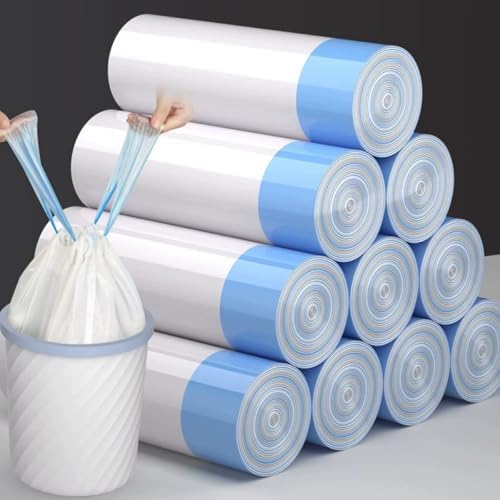 Amazon.com: 2 Roll 30Pcs Thickened Drawstring Garbage Bag, Portable and ...