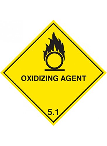 Caledonia Signs 14515F Oxidising Agent Diamond Sign, 200 mm x 200 mm ...