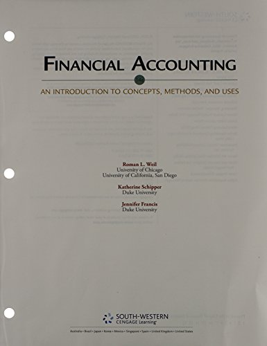 Bundle: Financial Accounting: An Introduction to Concepts, Methods and ...