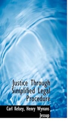 Amazon.com: Justice Through Simplified Legal Procedure: 9780554549514 ...