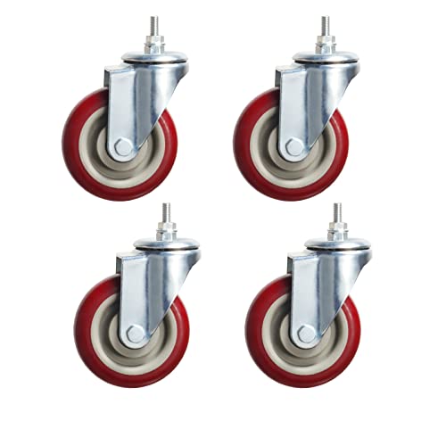 Snapklik.com : Swivel Stem Casters, Heavy Duty Double-Locking Castors