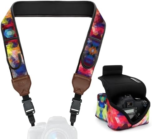 Amazon.com : USA Gear DSLR Camera Sleeve with Neoprene Protection and ...