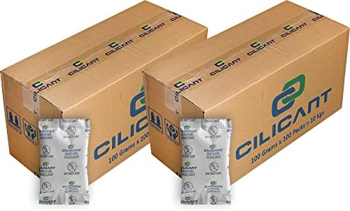 Buy CILICAnT 100 Gram (10 Pcs) Silica Gel White Packets Desiccant ...
