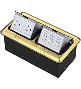 KYHSHJ Professional Pop-up Floor Power Outlet Box with USB 5V/4.8A Socket, 20 Amps Interference ...