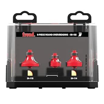 Freud 89-102 5-Piece Round Over and Beading Router Bit Set: Buy Online ...
