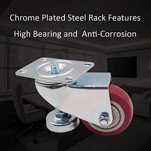 3 inch Casters with adjustable stand, MarsHopper Heavy Duty Swivel ...