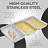 Amazon.com: Set of 3 Larger Interlocking Breading Trays | 10.4" x 6.1 ...