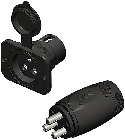 Amazon.com: 12V Trolling Motor Plug & Receptacle Set - Compatible with ...