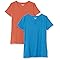 Amazon Essentials Women's 2-Pack Classic-Fit Short-Sleeve V-Neck T ...