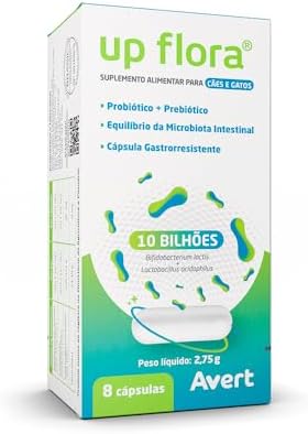 Up Flora Probiótico Suplemento Cão E Gato 8 Cápsulas Avert | Amazon.com.br