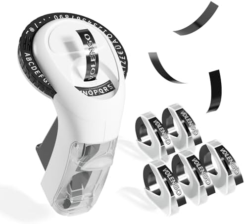 Dymo S0717930 Omega Home Embossing Label Maker, Grey and Navy, Embosser ...