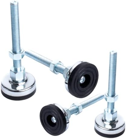 RUBBERGIANT Adjustable Machine Levelling Feet 4 Packs M10 x 100mm Non ...
