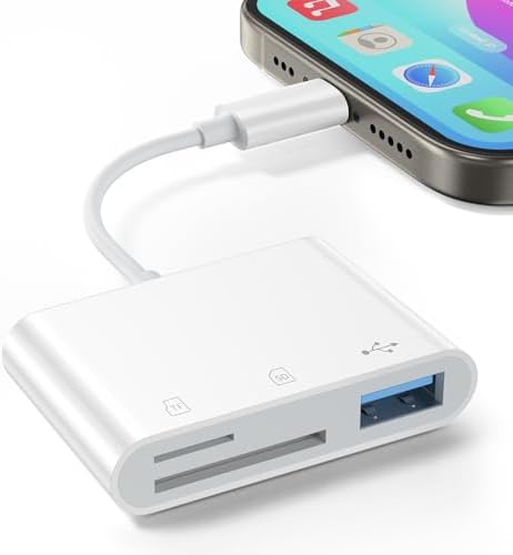 Amazon.com: SUNTRSI USB Camera Adapter, High-Speed SD Card Reader for ...