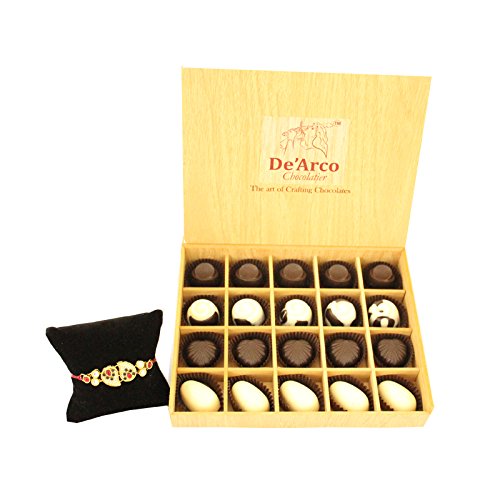 De'arco Chocolatier Dark Chocolate Gift Box, 233 Grams, 20 Pieces ...