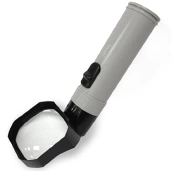 PEAK TS1987 Hand-Held Magnifier with Light, 3.5X Magnification, 40 x ...