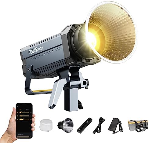 Amazon.com : Video Light, COLBOR CL60M Studio Lights 65W 5600K CRI97 ...