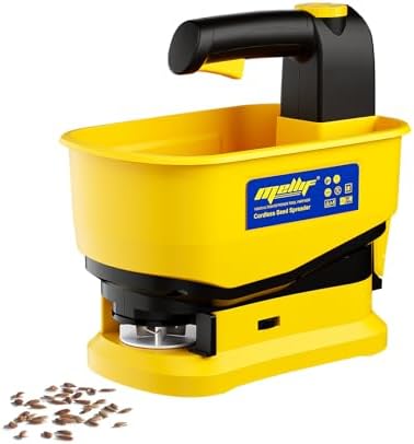Mellif Cordless Seed Spreader for Dewalt 18V Battery -Capacity 5.5L ...
