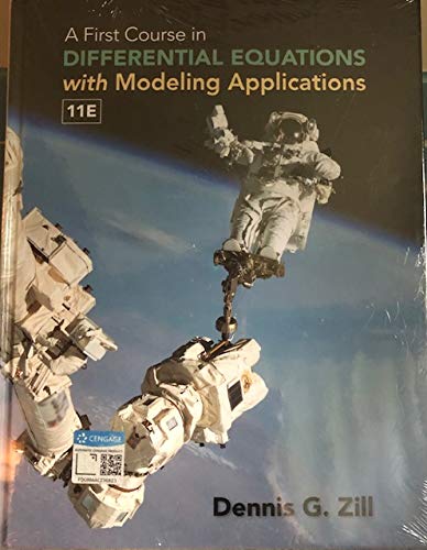 Amazon.com: A First Course in Differential Equations with Modeling ...