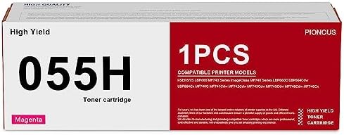 Amazon.com: 055H Toner Cartridge (1-Pack, Magenta) PIONOS Compatible ...
