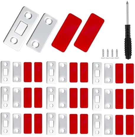 10 Pcs Magnetic Door Catch Ultra Thin Self Adhesive Strips, Cupboard ...