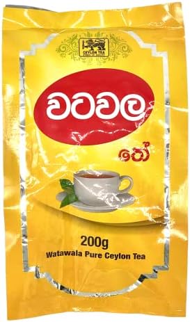 Amazon.com : Watawala Pure Ceylon Tea, 100% Pure Black Tea, 200g Loose ...