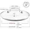 Amazon.com: Tighall 8" Tempered Glass Lid with Steam Vent Hole Universal Pan Pot Clear Cookware ...