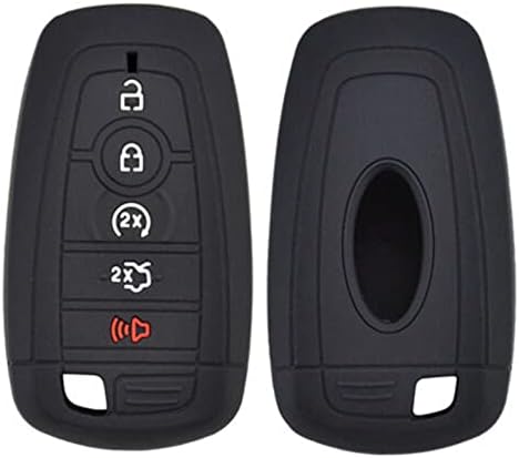 Amazon.com: 2 PCS Silicone 5 Buttons Remote Key Case Fob Shell Cover ...