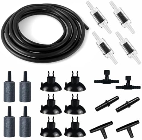 Amazon.com : MoonOrange Aquarium Air Pump Accessories Kit with 20 Ft ...