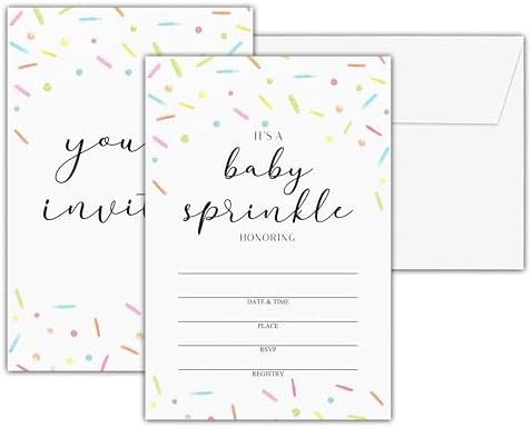 Amazon.com : Chuxvon Baby Shower Invitations With Envelopes, It's A ...