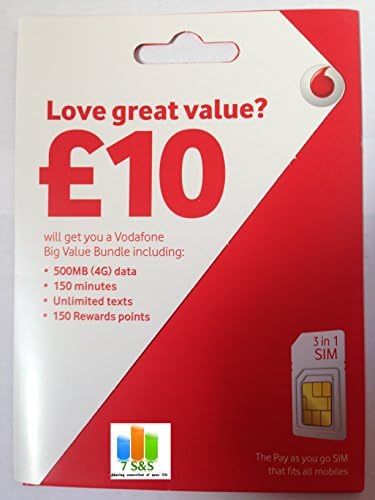 Pay As You Go SIM Card, £5 Preloaded Credit, Ready to use: Amazon.co.uk ...
