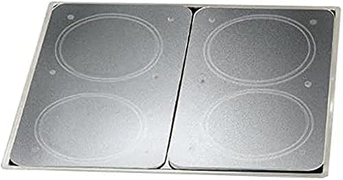 Maximex 2521200500 Set of 2 Universal Hob Cover Plates Hardened Glass ...
